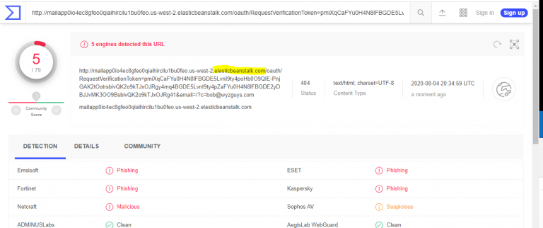 2020-08-04-excel-virustotal-report - WyzGuys Cybersecurity